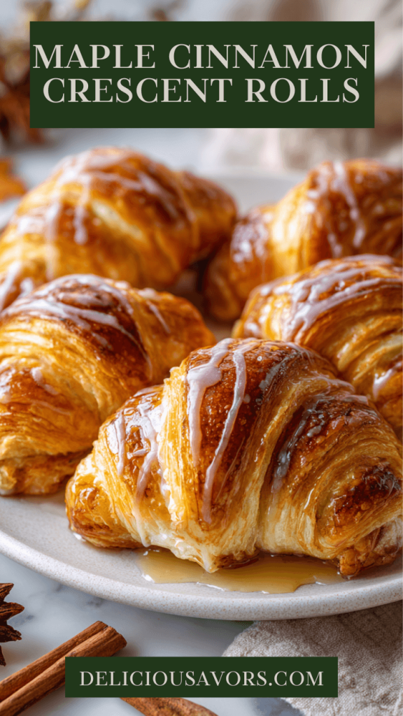 Easy 15-Minute Maple Cinnamon Crescent Rolls (5 Ingredients ...